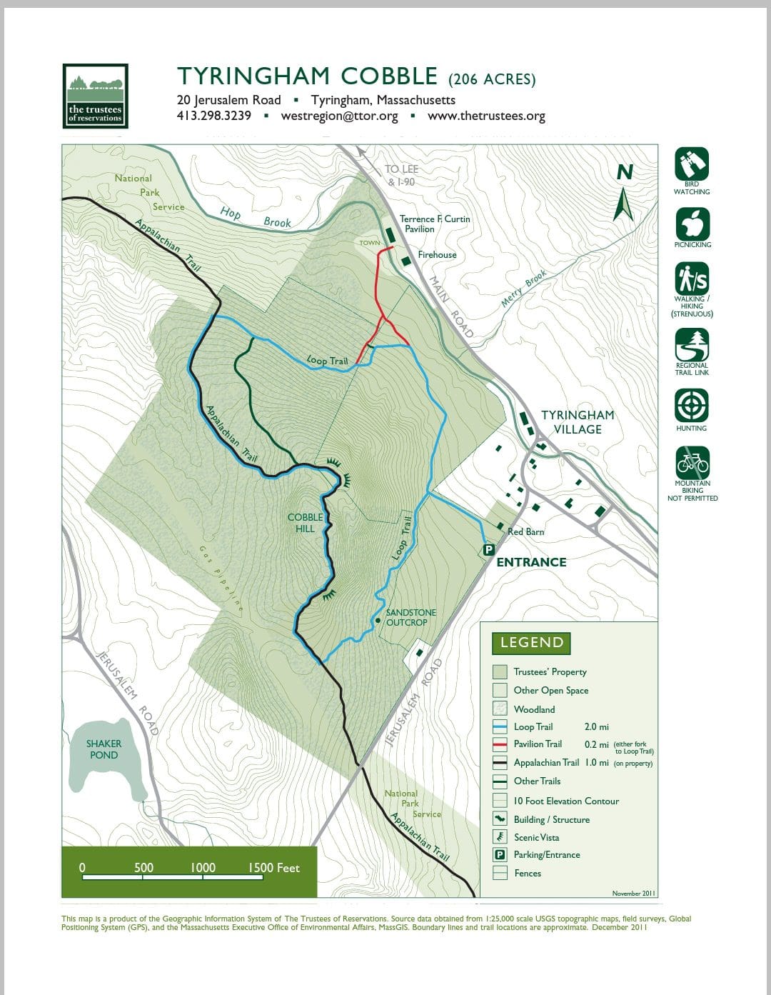 Western Mass Hilltown HikersHike the HilltownsTyringham Trail Maps